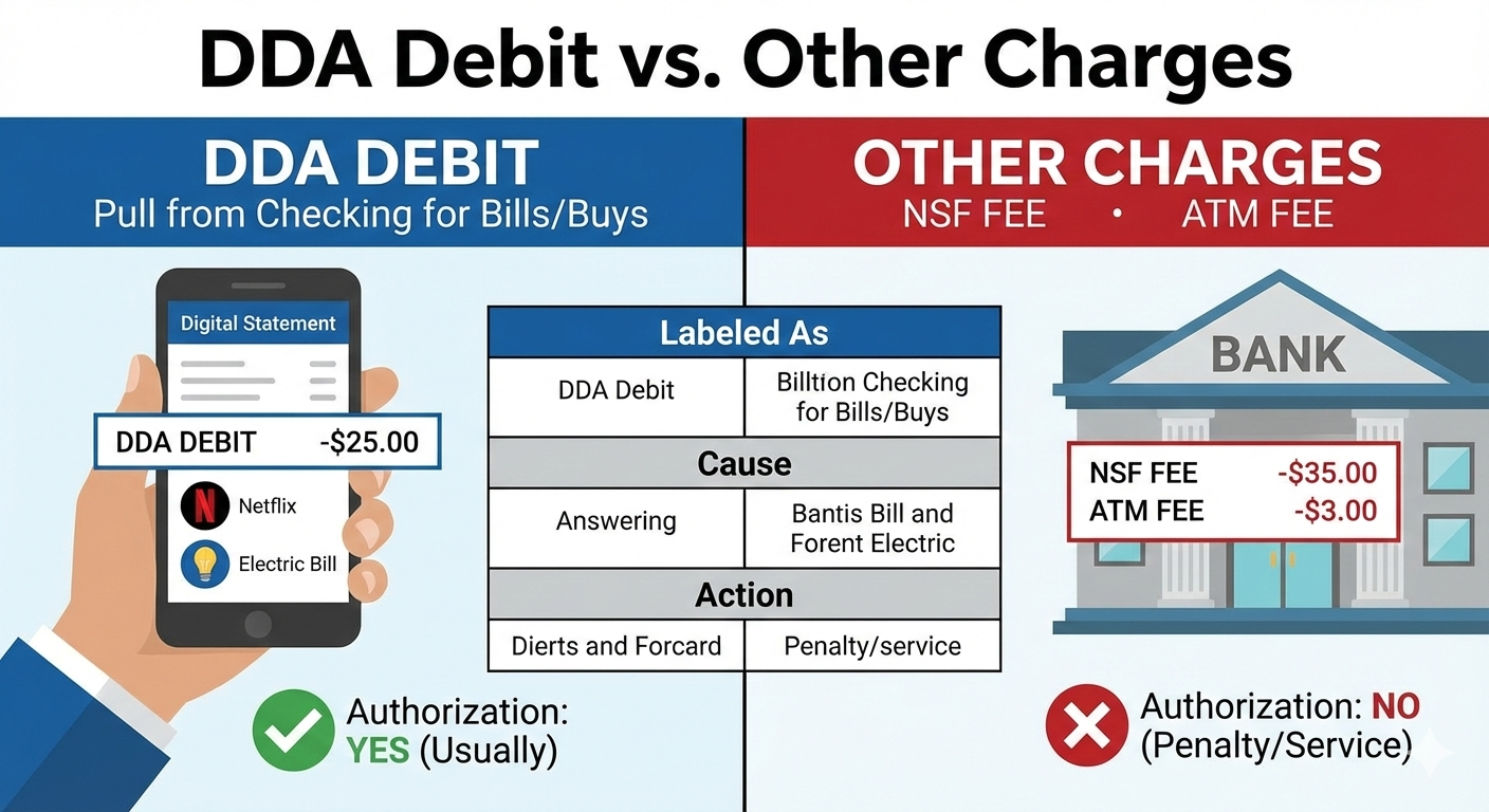 What Is DDA Debit? How to Spot It on Bank Statements